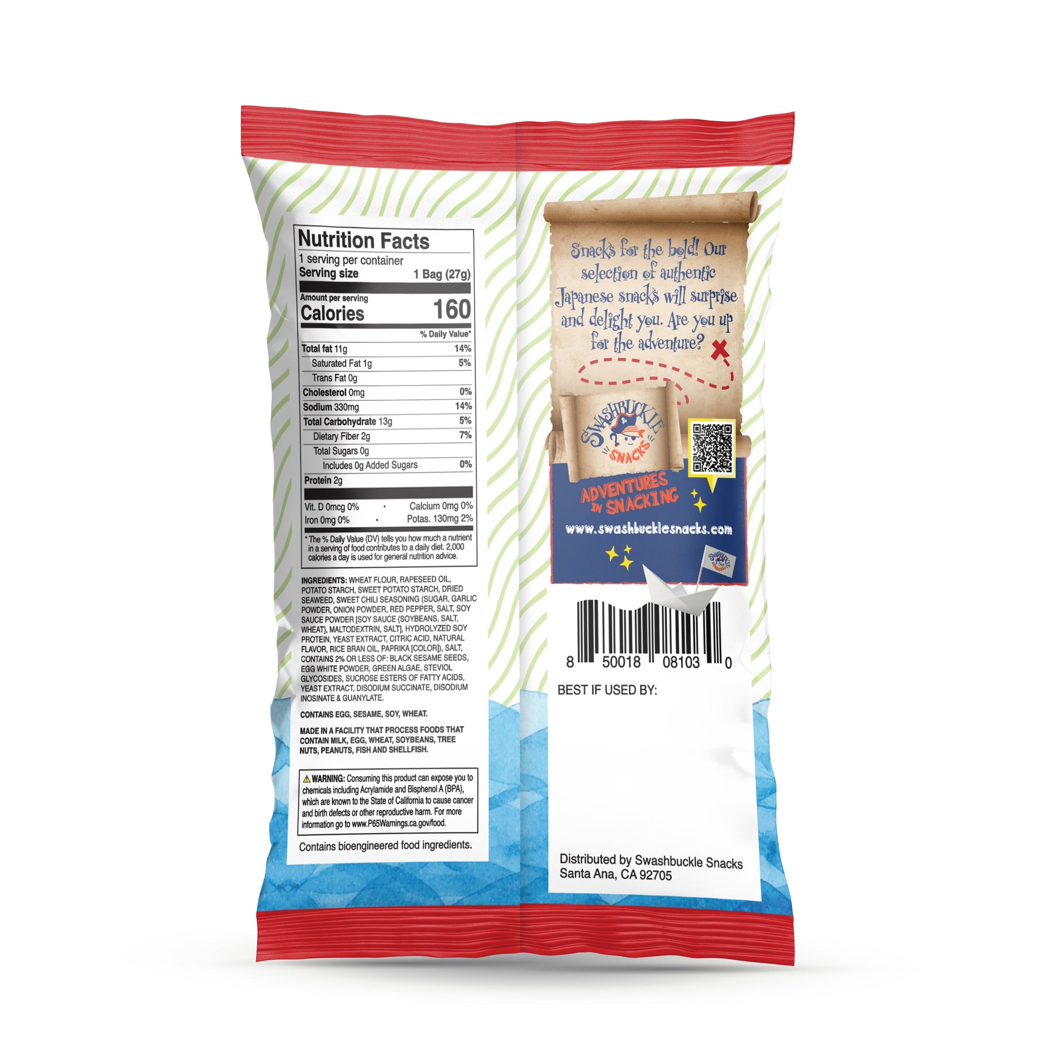 Crispy Tempura Seaweed Snack Chips Sweet Chili Flavor – Swashbuckle Snacks